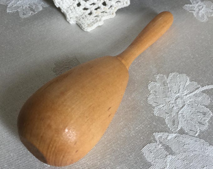 Vintage Darning Egg W/ Handle. Stick Into Sock to Sew Against When ...