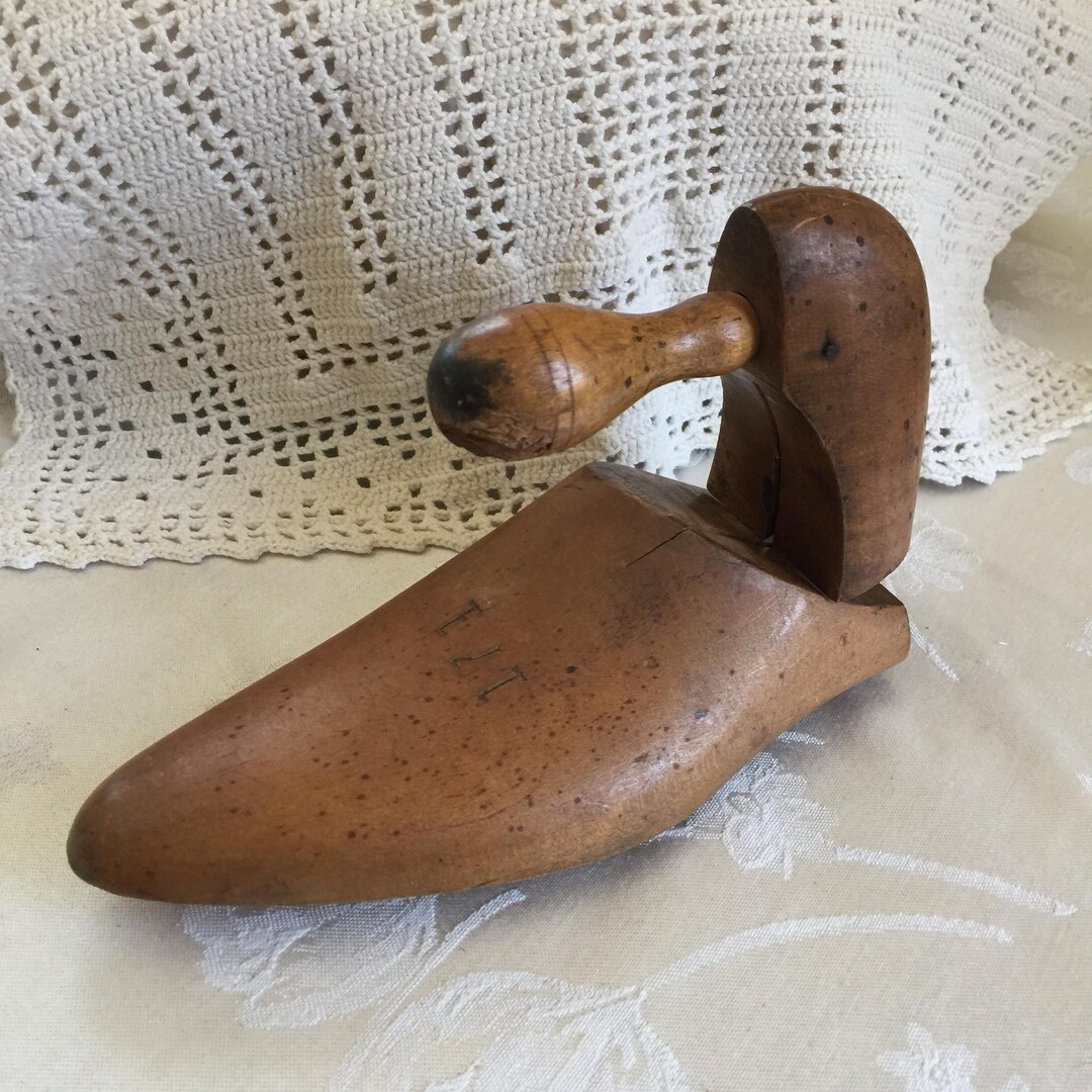 Antique Wooden Foot or Shoe Form. Number 171 Folding Foot Form ...