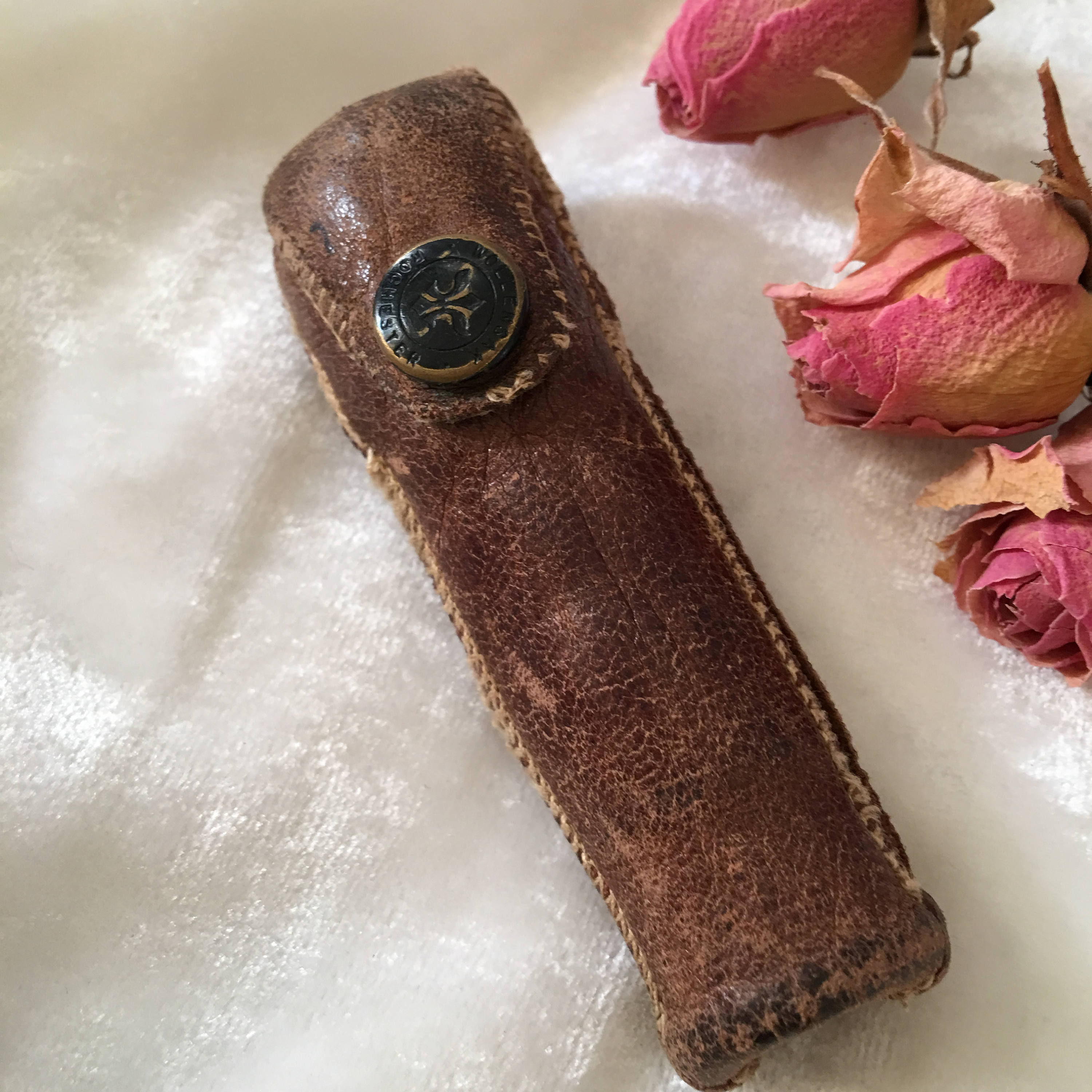 Vintage Miniature Telescope in a Soft Leather Case With a Snap ...