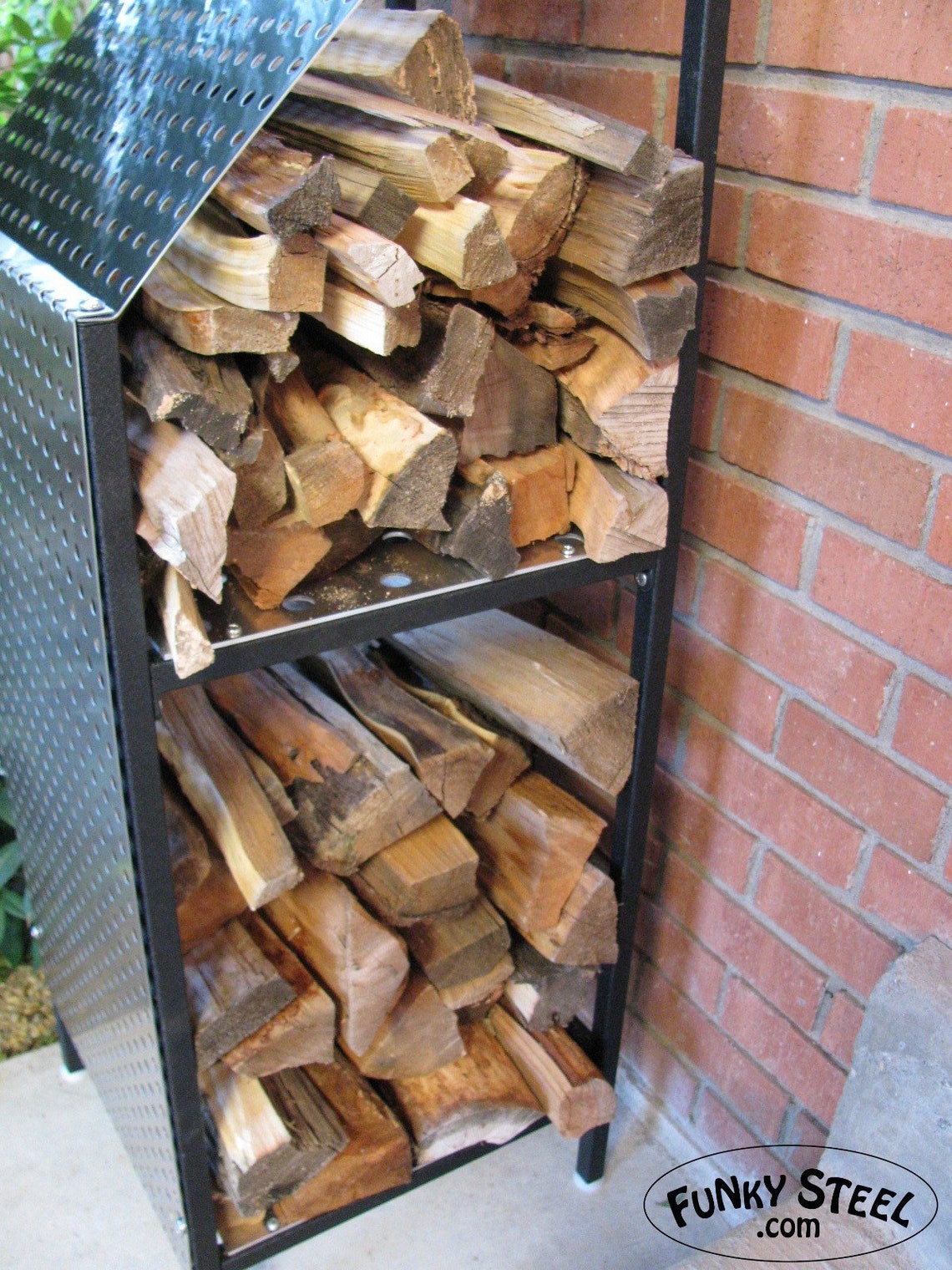 Funky Wood Firewood Storage Rack - Etsy