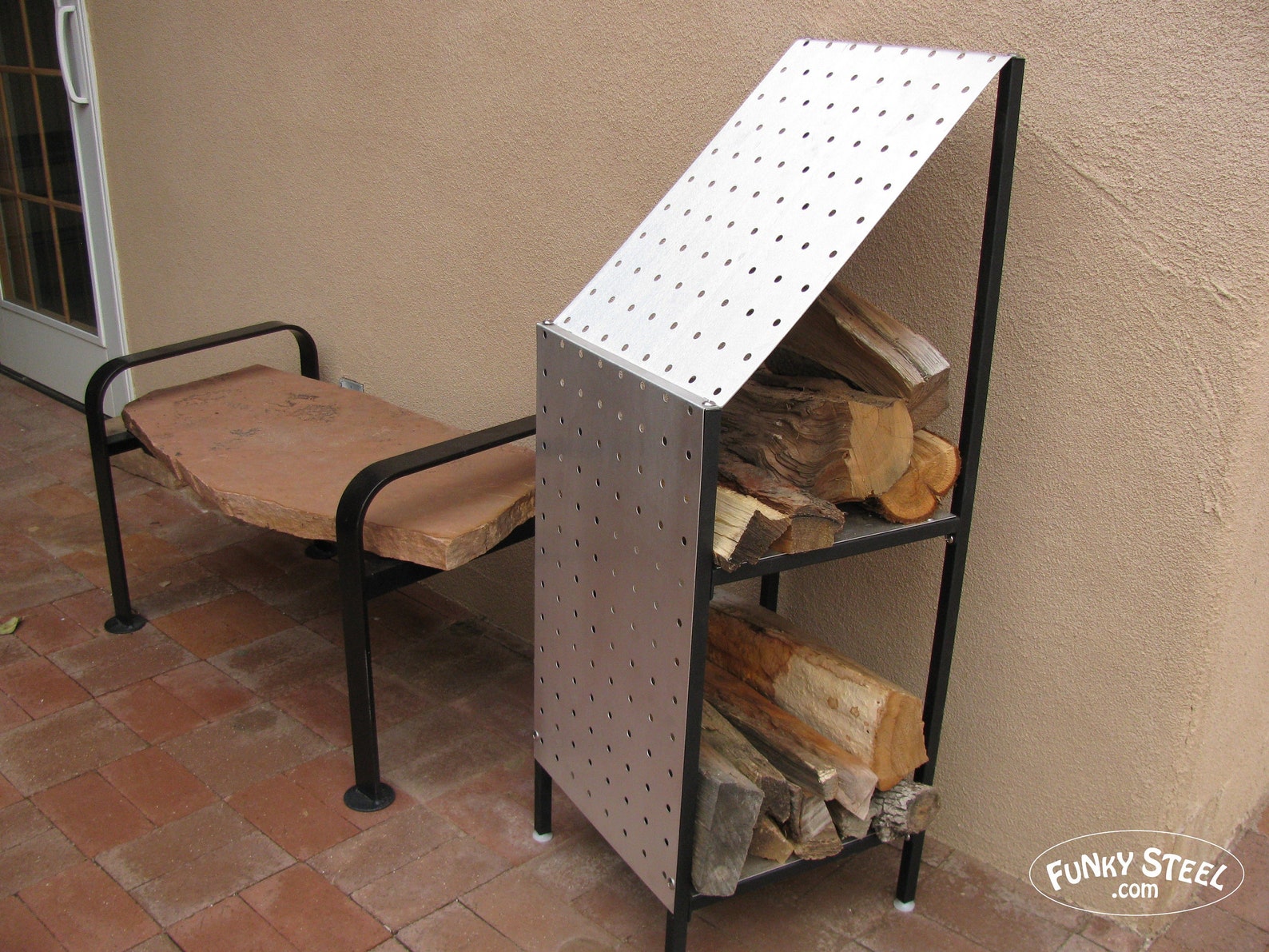 Funky Wood Firewood Storage Rack - Etsy