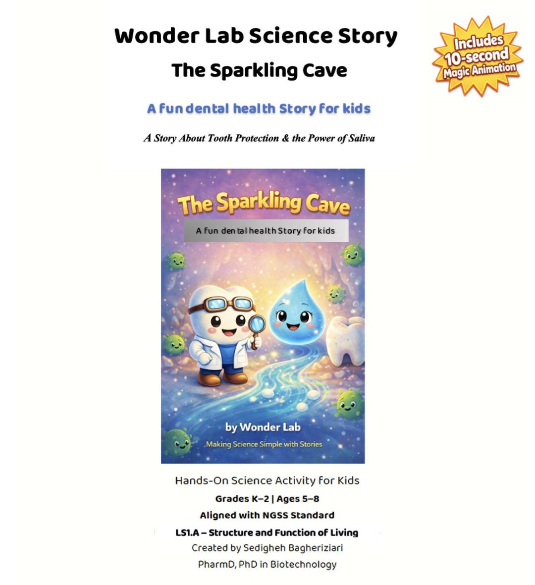 Dental Health Story for Kids| Tooth Science Experiment| NGSS Aligned |K ...