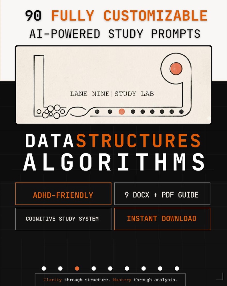 Data Structures & Algorithms AI Study Prompts | ADHD Friendly Tool Exam ...