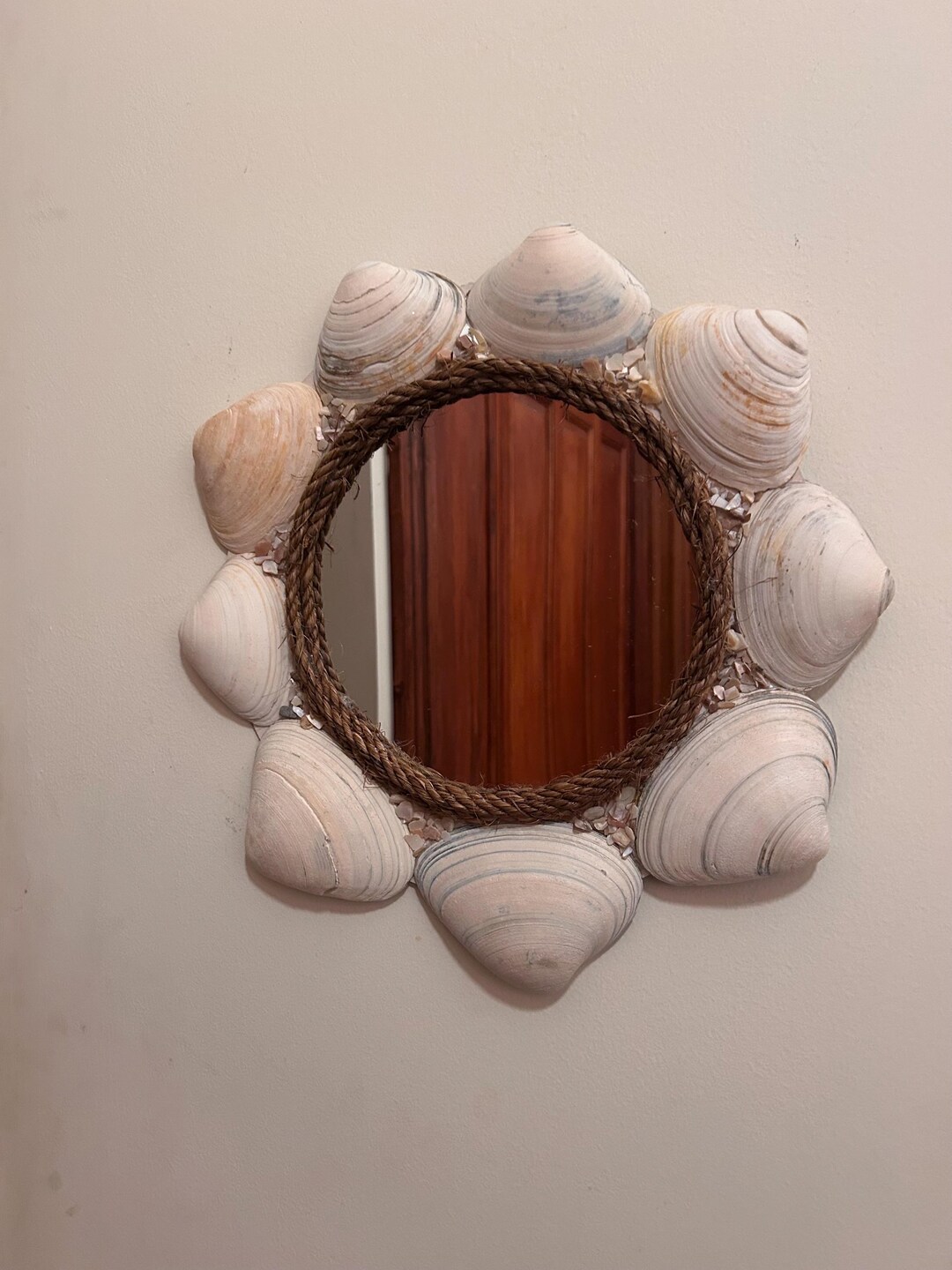 Coastal Shell Mirror - Etsy