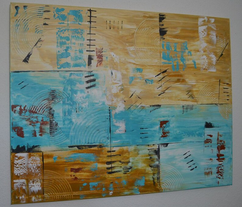 40 Original Large Abstract Landscape Painting Acrylic Painting Modern ...