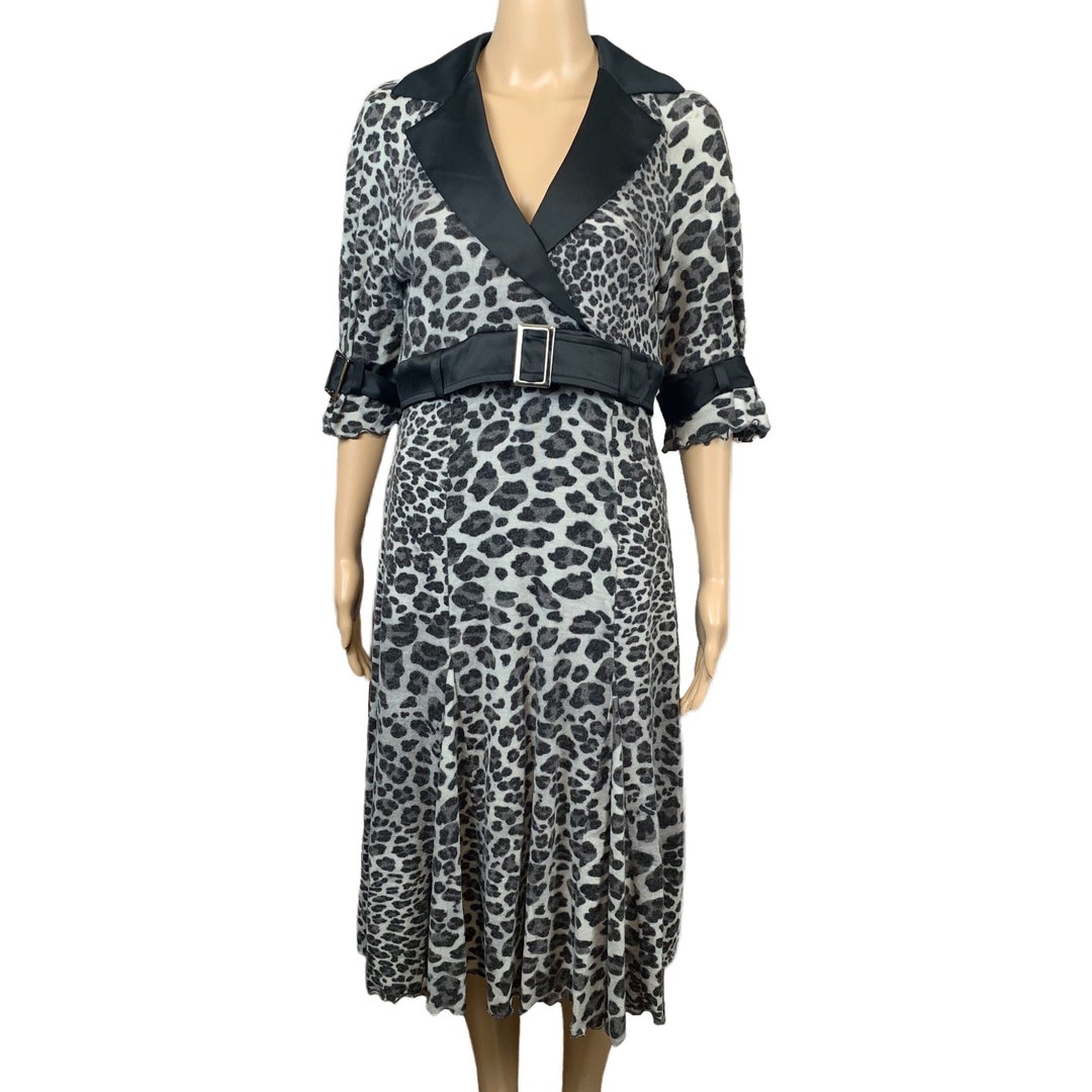 Cocktail Dress 1990's Vintage Gerry Shaw Leopard - Etsy