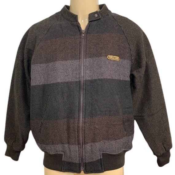 Bomber Jacket | 1970's Vintage | Horizontal Stripe | … - Gem