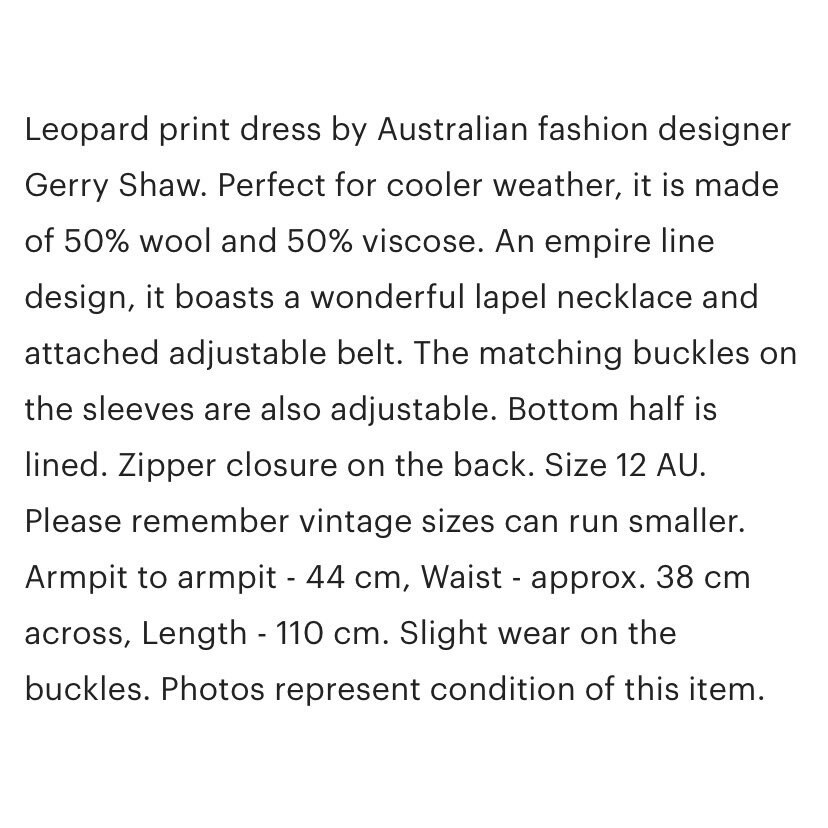 Cocktail Dress 1990's Vintage Gerry Shaw Leopard - Etsy