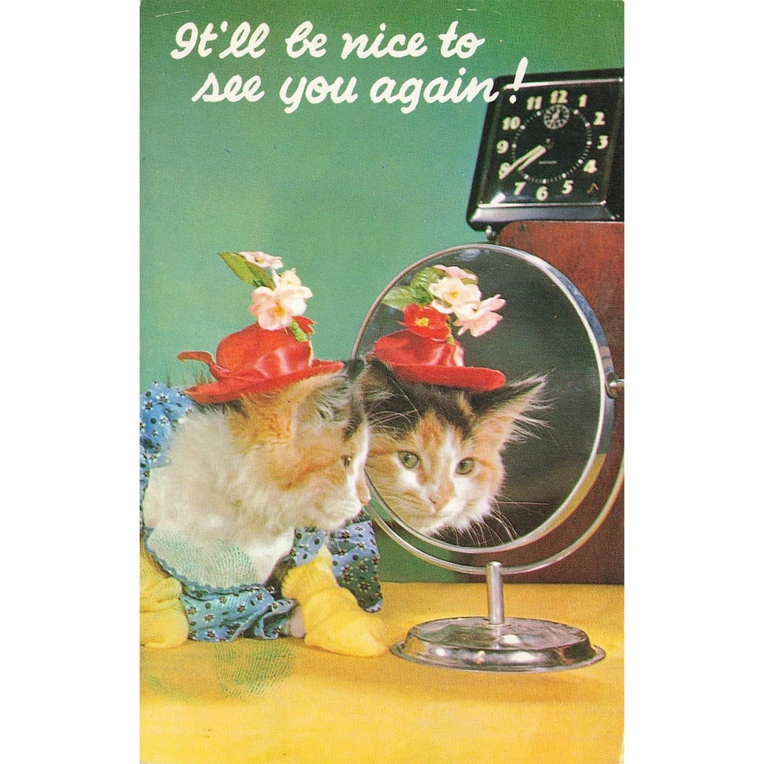 Postcard It'll Be Nice to See You Again Vintage Chrome Unposted - Etsy