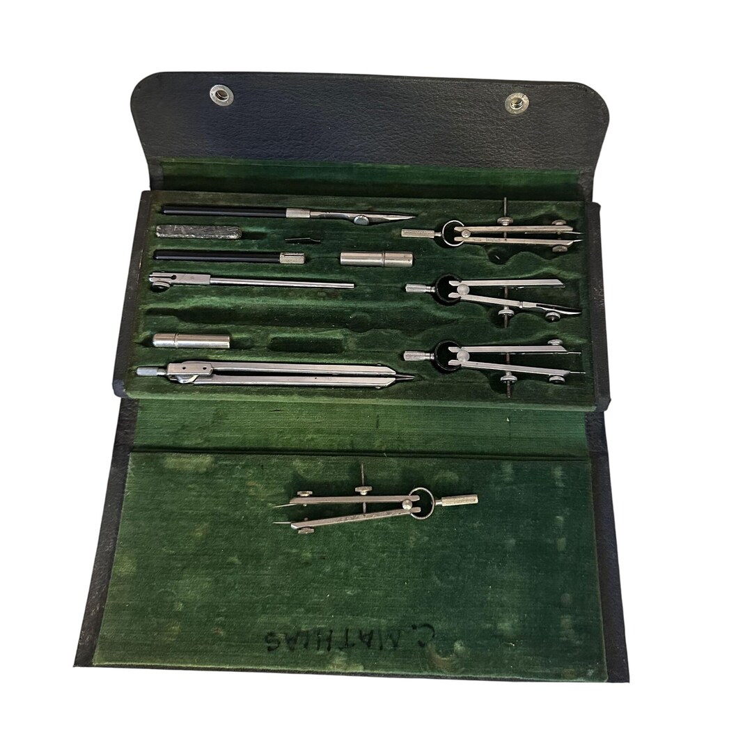 Vtg Drawing Instrument Set Original Case Drafting Tools 1950s GC - Etsy ...