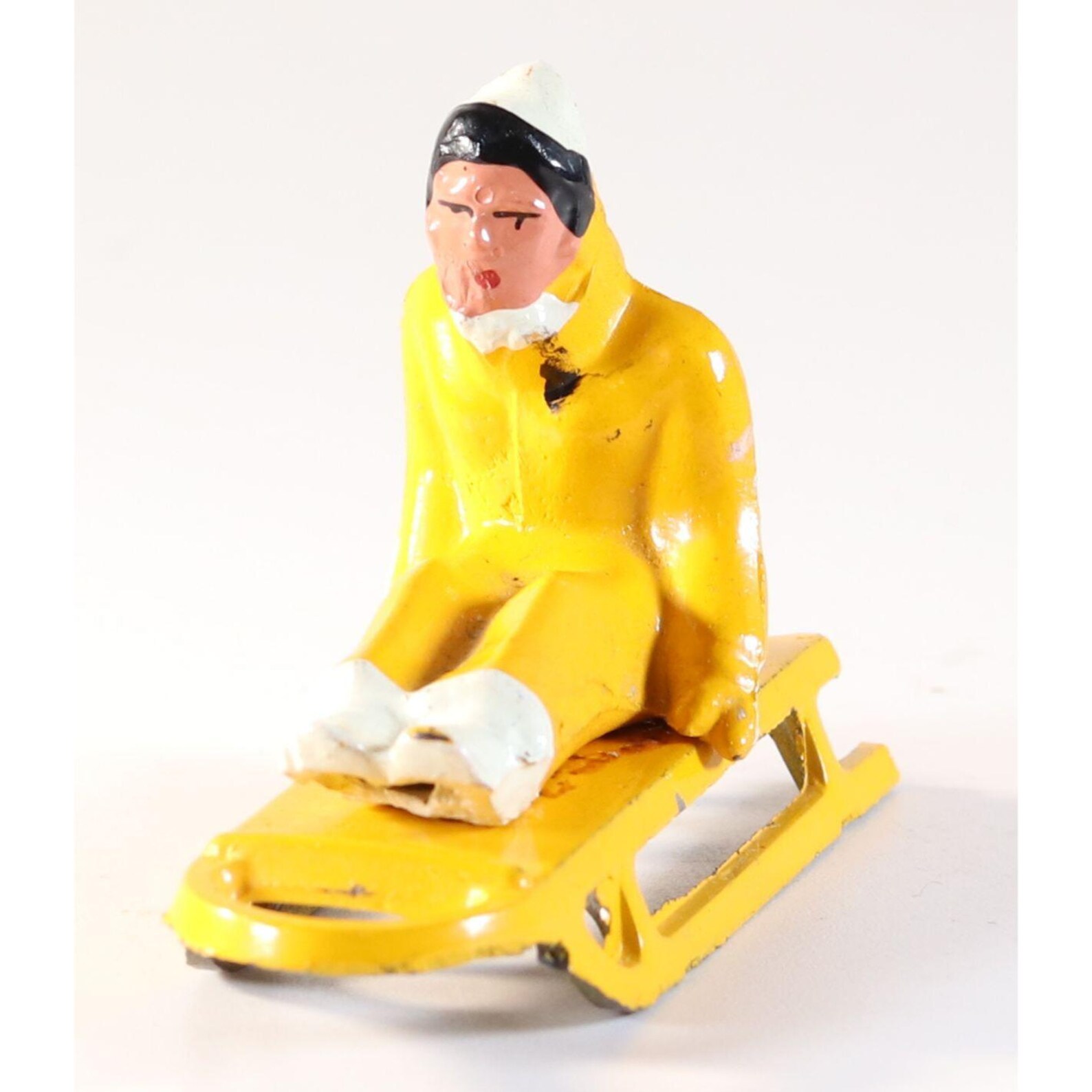 Britain Man Riding Sled Lead Figure 1950s Vintage Lead Toy 2" Tall - Etsy