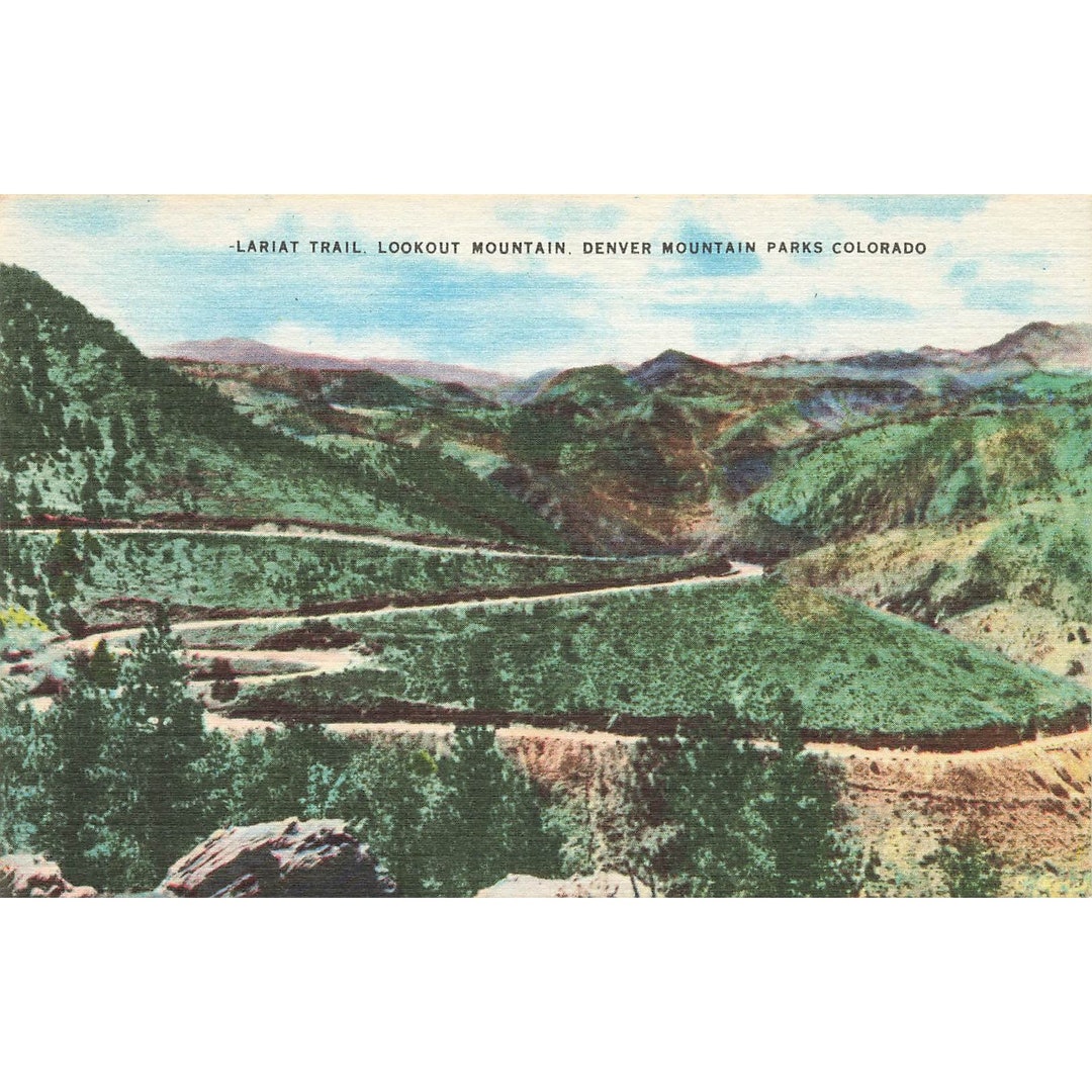 Postcard Lariat Trail, Lookout Mountain, Denver Mountain Parks ...