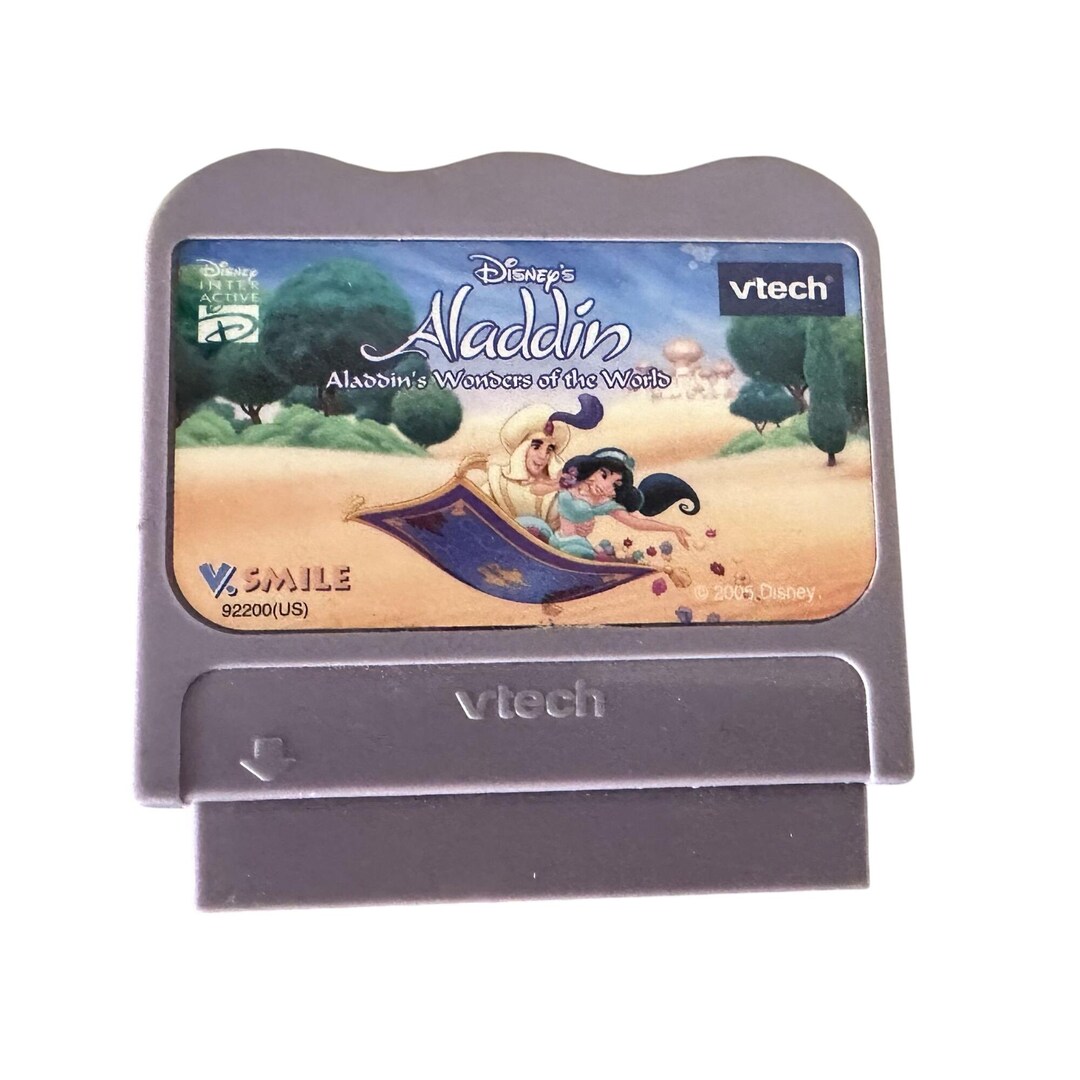 Disney Aladdin Wonders of the World Vtech Vsmile Learning Game ...