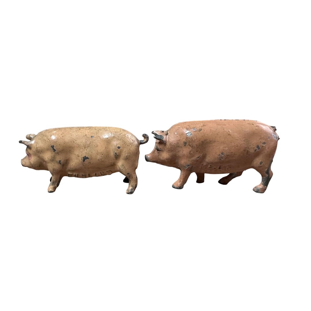 Vintage Lead Figures 2 Hogs/pigs 1950s Vintage Lead Toys 1" Tall - Etsy
