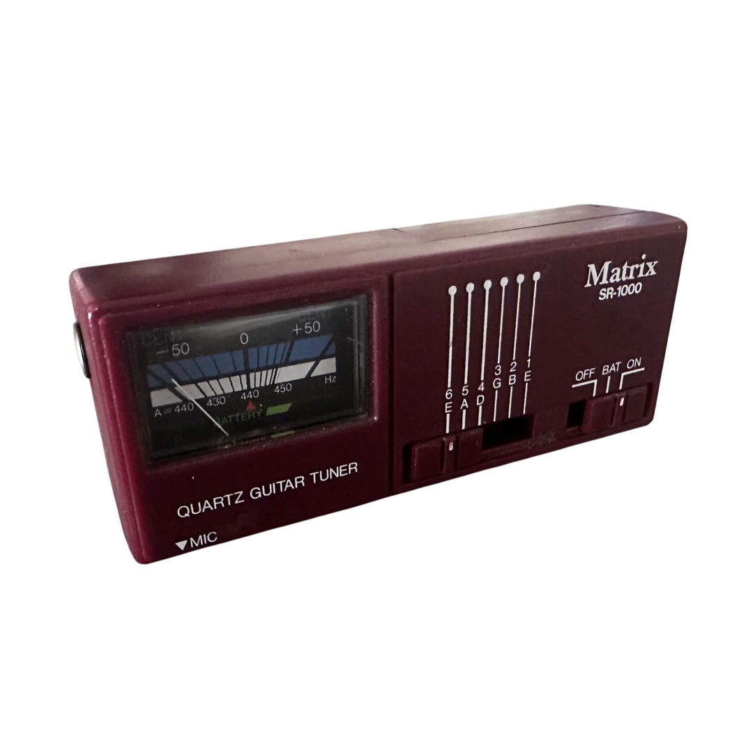Matrix SR-1000 Quartz Guitar Tuner Acoustic Electric Bass Analog 80s ...