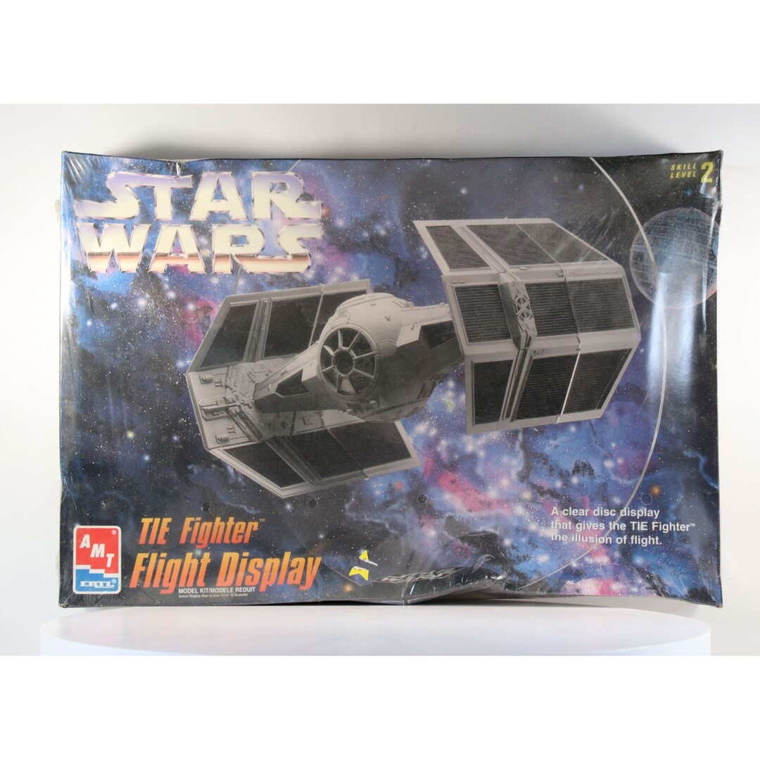 AMT Ertl Star Wars TIE Fighter Flight Display Plastic Model Kit 8275 ...