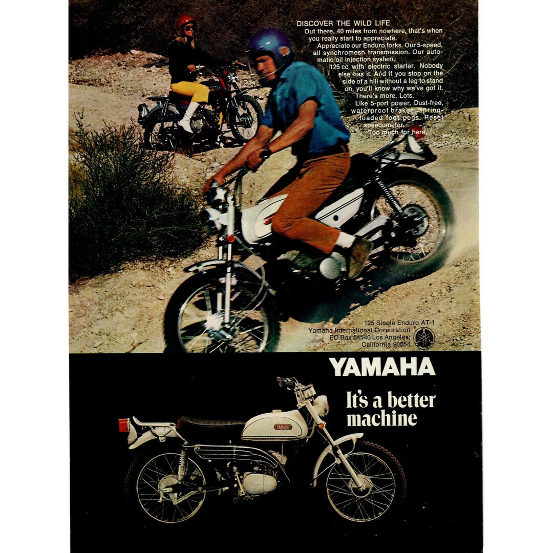 Yamaha Motorcycles 1960s It's A Better Machine Original Magazine ...