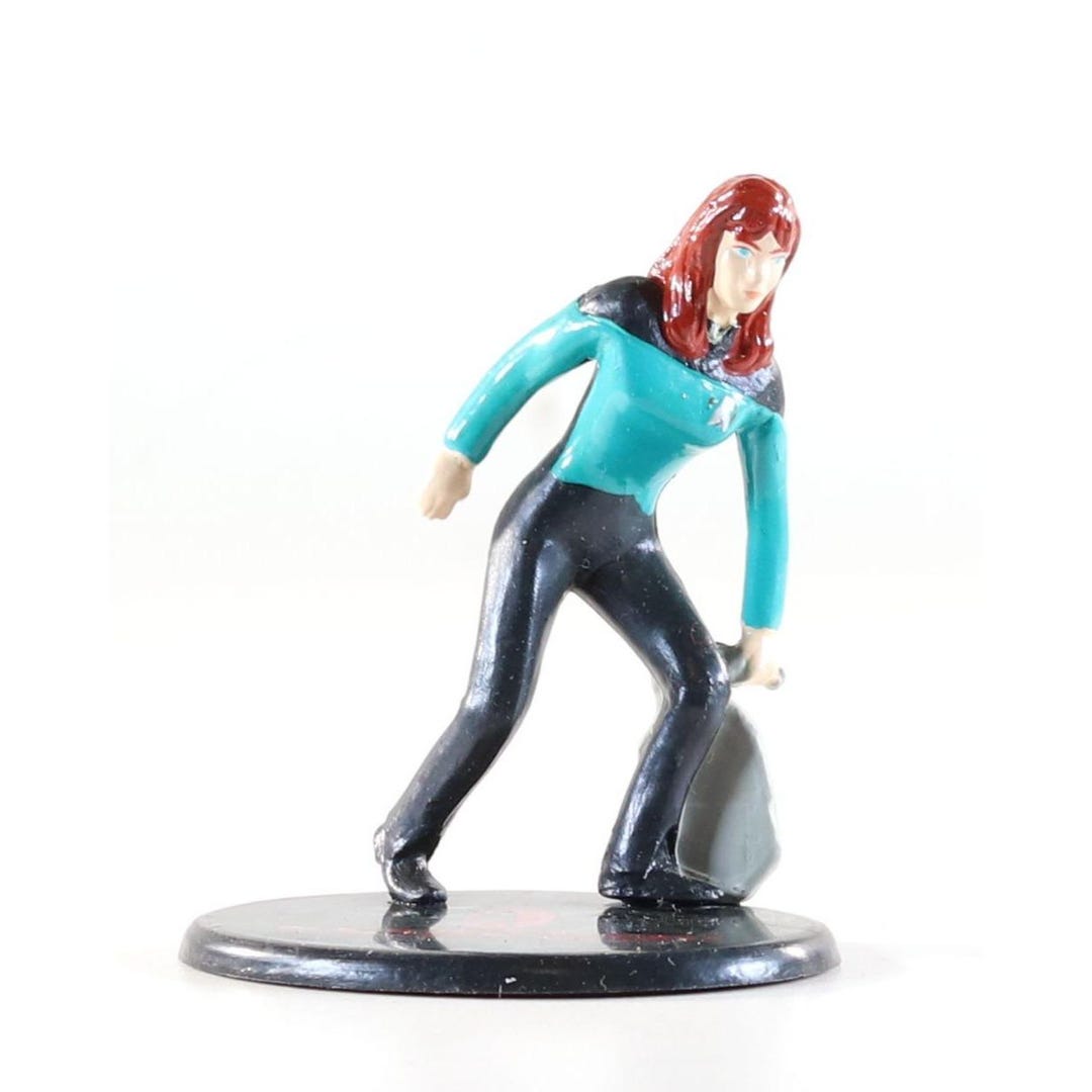 Vtg Star Trek PVC Figure Doctor Beverly Crusher Next Generation 3" 1994 ...
