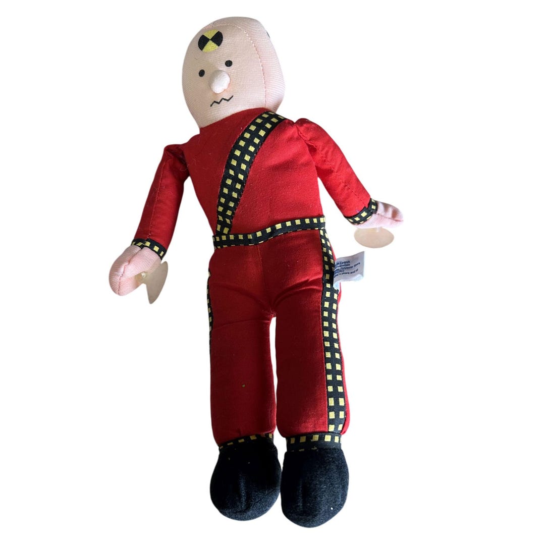Vintage Crash Test Dummy Plush Doll Play by Play Suction Cups 12" 1990s ...