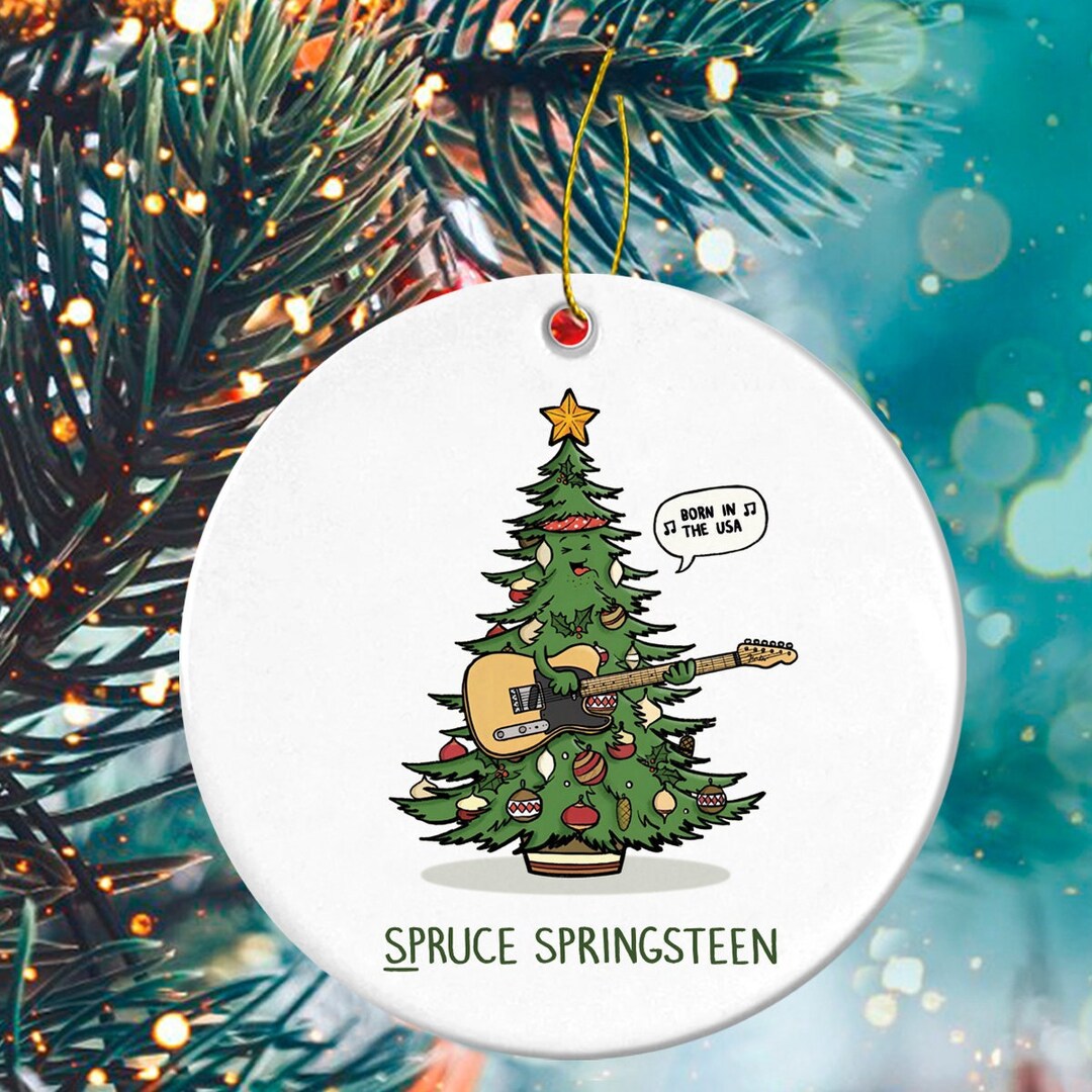 Spruce Springteen Christmas Tree Ceramic Ornament Christmas - Etsy