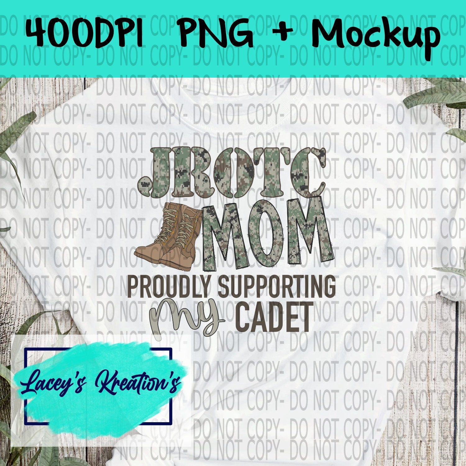 Proud JROTC Mom PNG and Mockup - Etsy