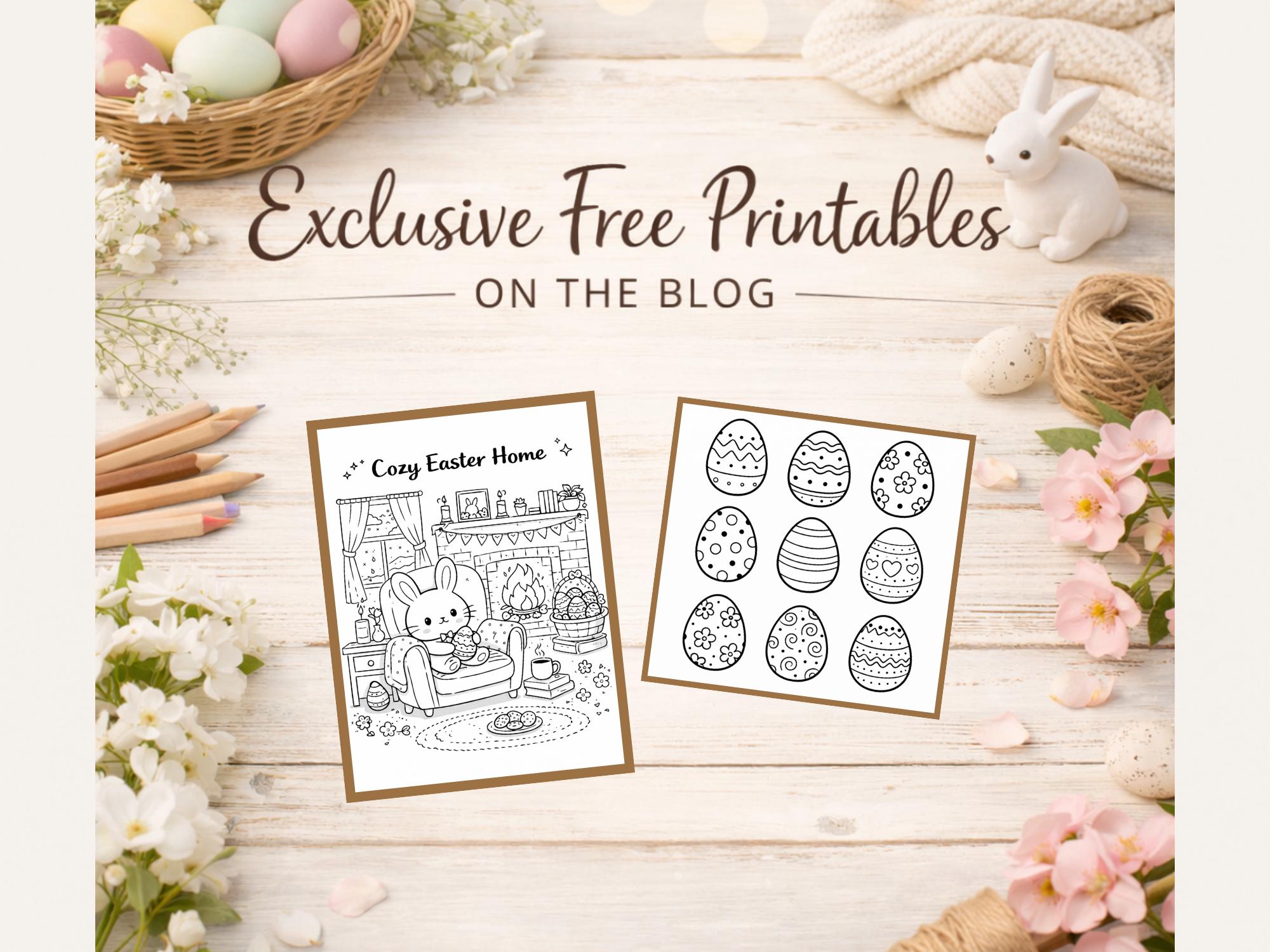 Easter Coloring Pages Bundle | Bunnies, Chicks, Eggs (digital Download ...