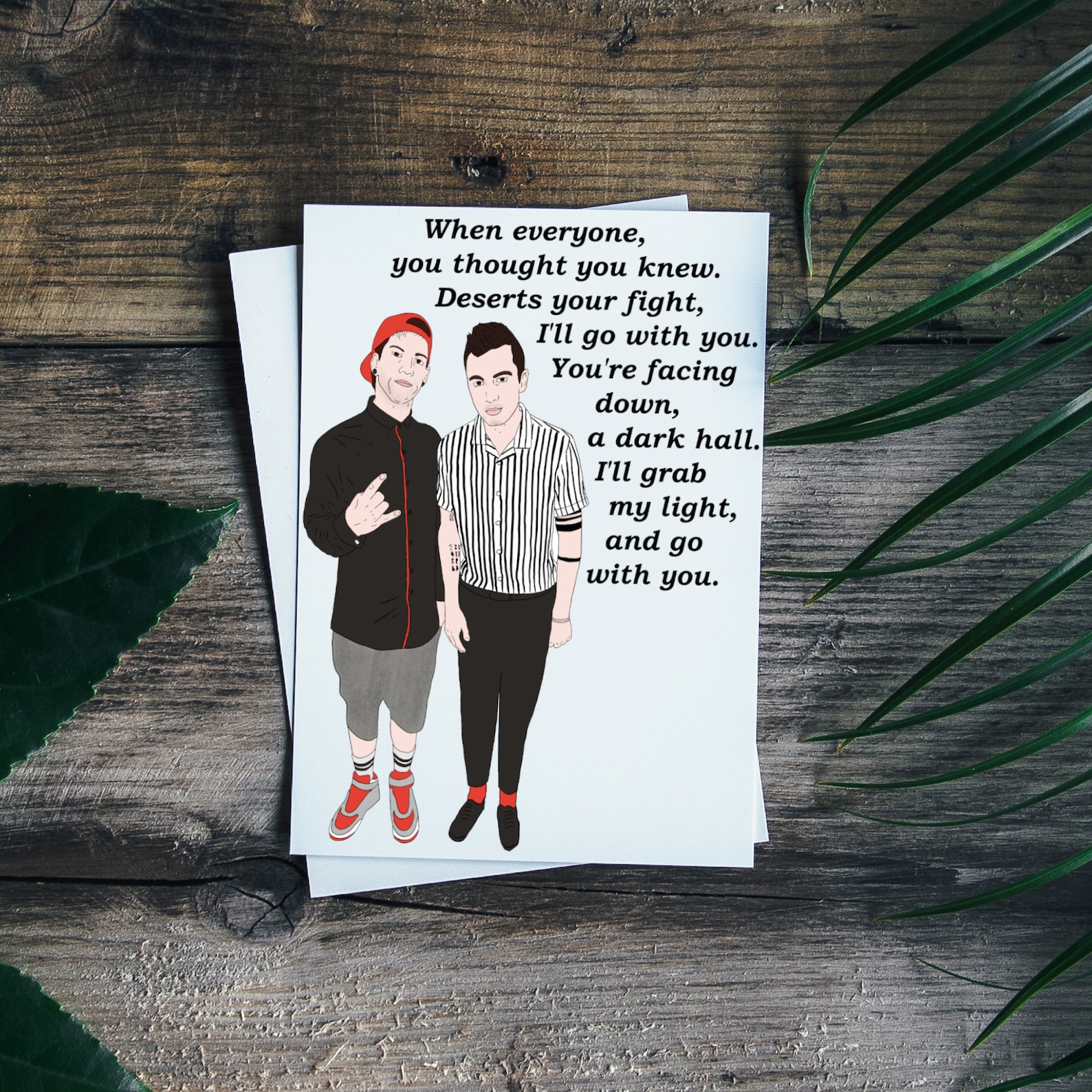Twenty One Pilots Greeting Card Happy Birthday Music Tyler Joseph ...