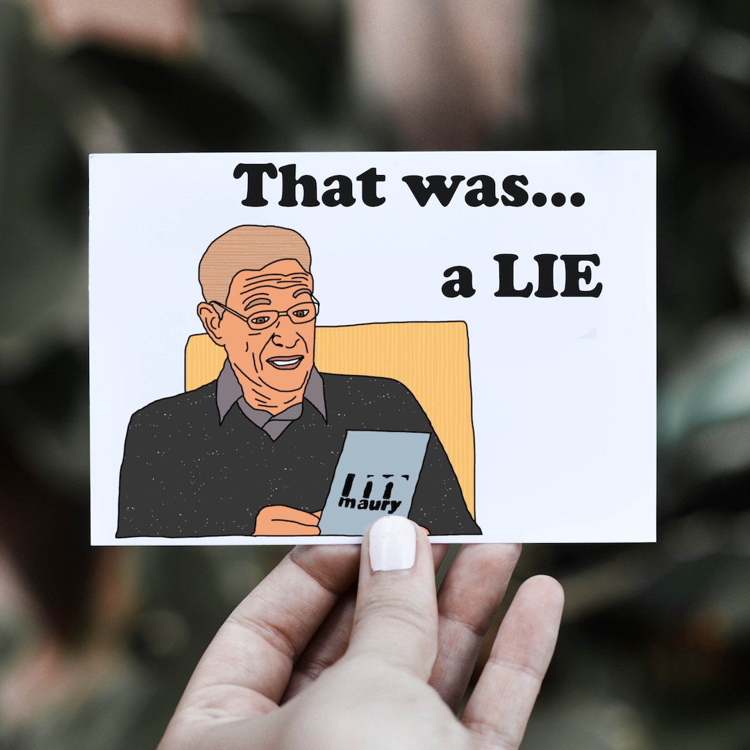 Maury Povich Greeting Card || Talk Show || Paternity Test || That Was a ...