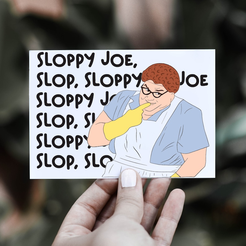 Handmade Chris Farley Greeting Card: 'lunch Lady Land' (SNL) - Etsy
