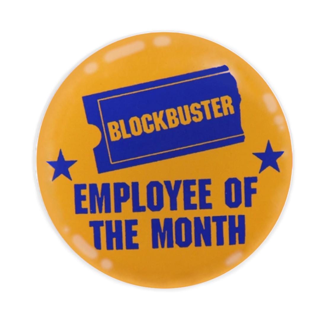 Blockbuster Employee of the Month Button - Etsy