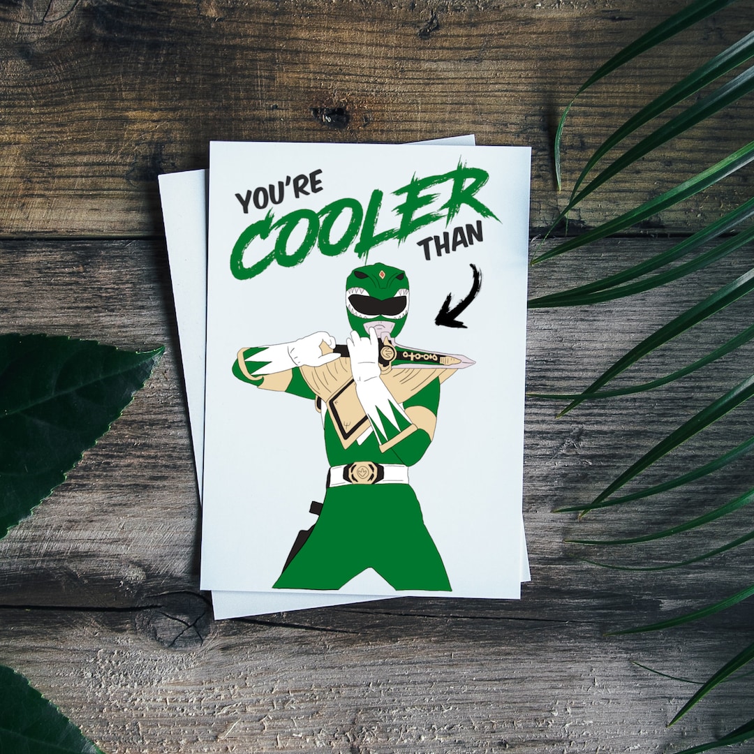 Green Ranger Greeting Card || MMPR || 90s || Nostalgia || Geekery ...