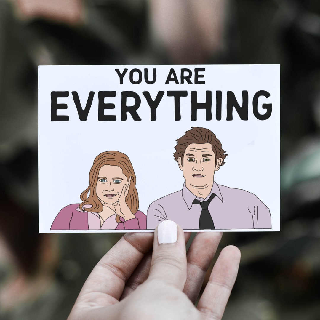 The Office Greeting Card: Jim and Pam - Etsy