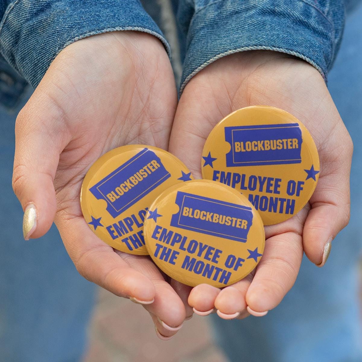 Blockbuster Employee of the Month Button - Etsy
