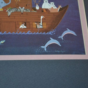Colleen Sgroi Noah's Ark W/ Animals Religious Folk Art Print in Wood ...