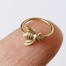 Bee Belly Button Ring, Gold Filled Belly Button Hoop, Small Belly ...