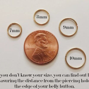 Bee Belly Button Ring, Gold Filled Belly Button Hoop, Small Belly ...