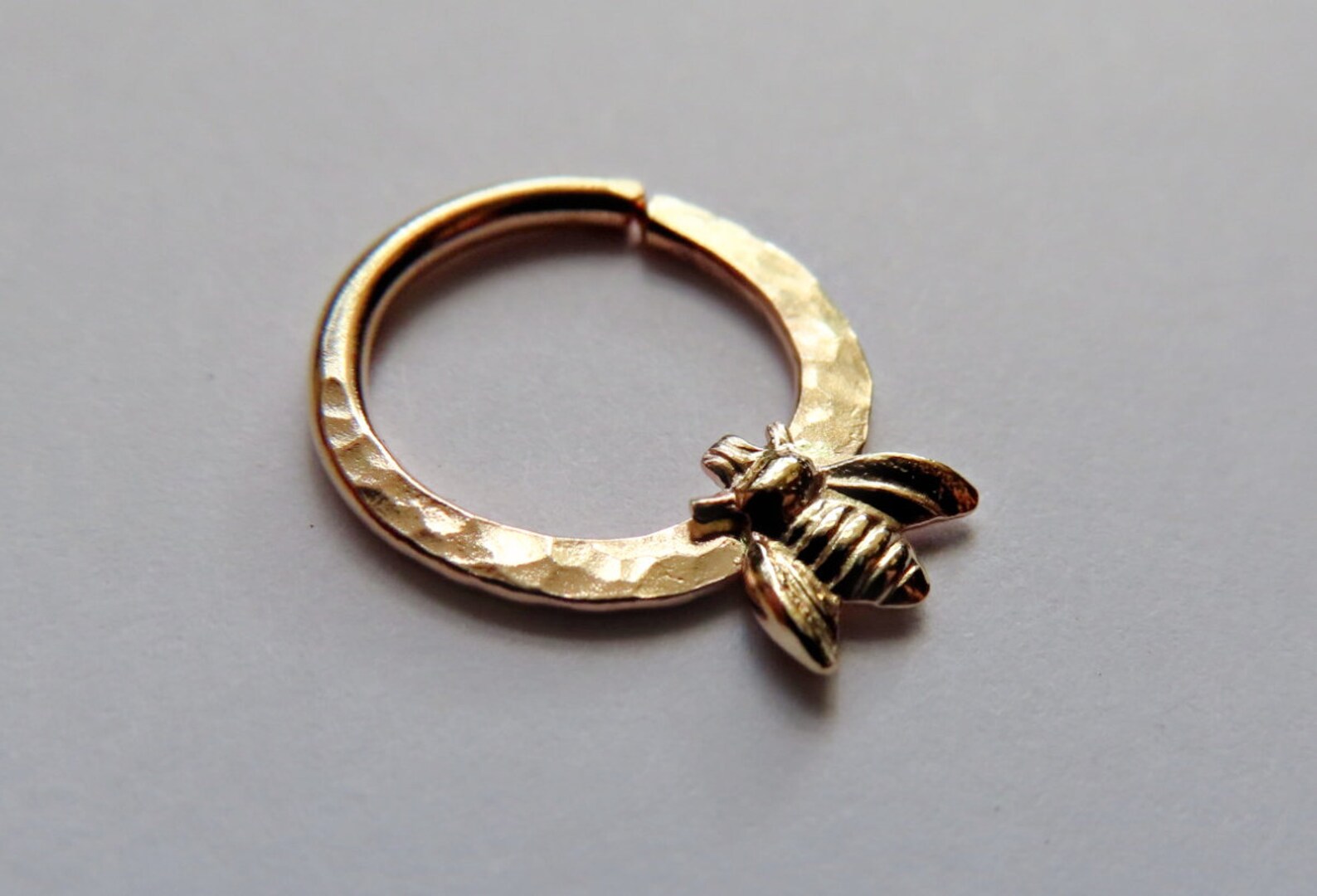 Bee Septum Ring Gold Filled Septum Ring Bee Septum Jewelry - Etsy