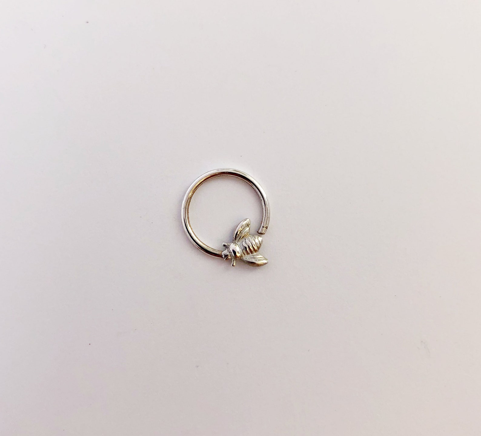 Bee Daith Piercing Sterling Silver Daith Ring Bee Daith - Etsy
