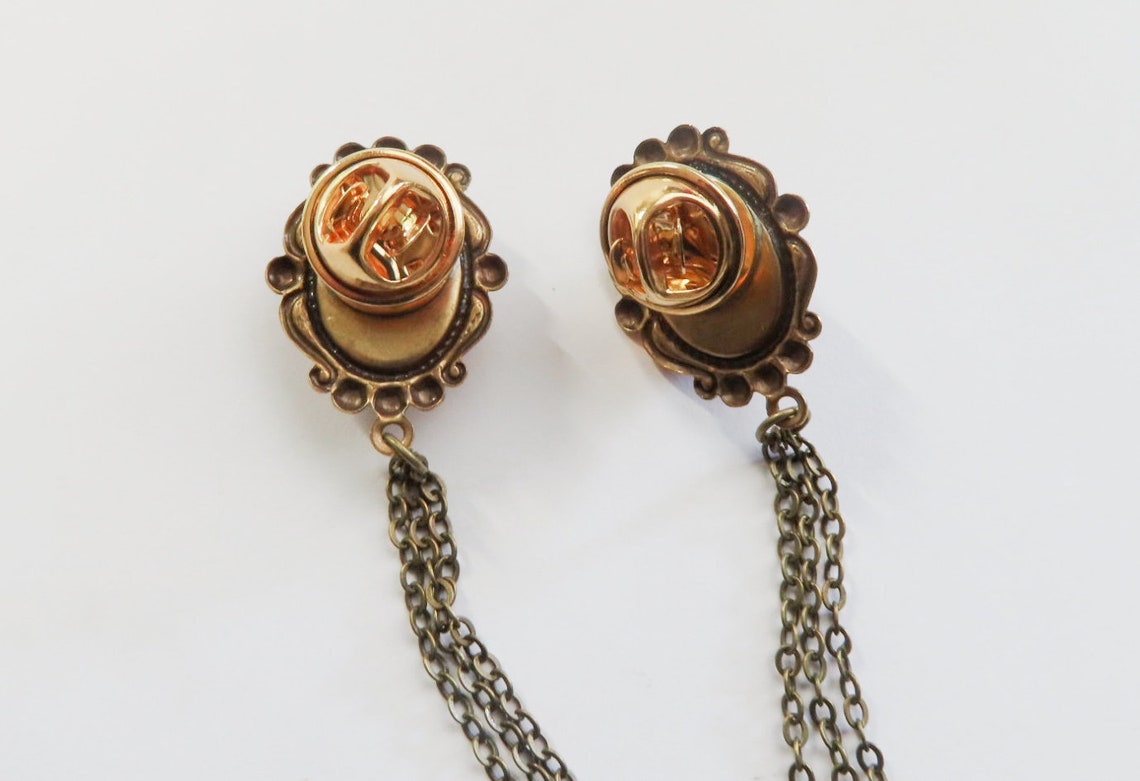 Pink Cameo Sweater Pins, Cameo Collar Chains, Sweater Pins, Cardigan ...