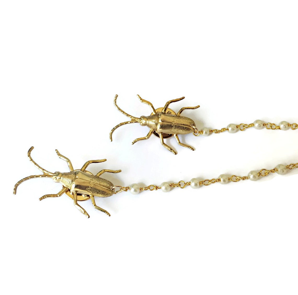 Insect Pearl Collar Pins Bee Collar Pins Sweater Pins | Etsy