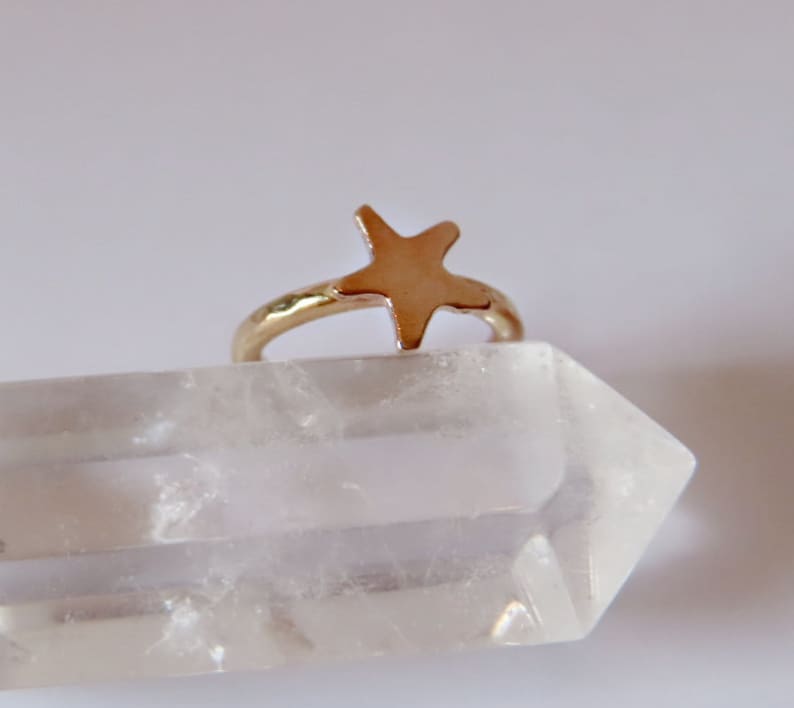 Gold Star Conch Ring, Gold Filled Hammered Conch Hoop in 16 Gauge, 18 ...