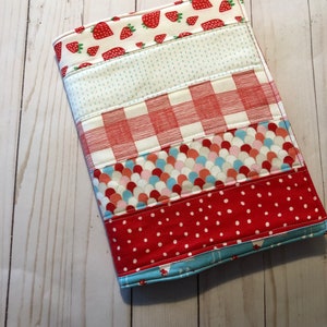 Strawberry Patchwork Composition Notebook Cover - Etsy