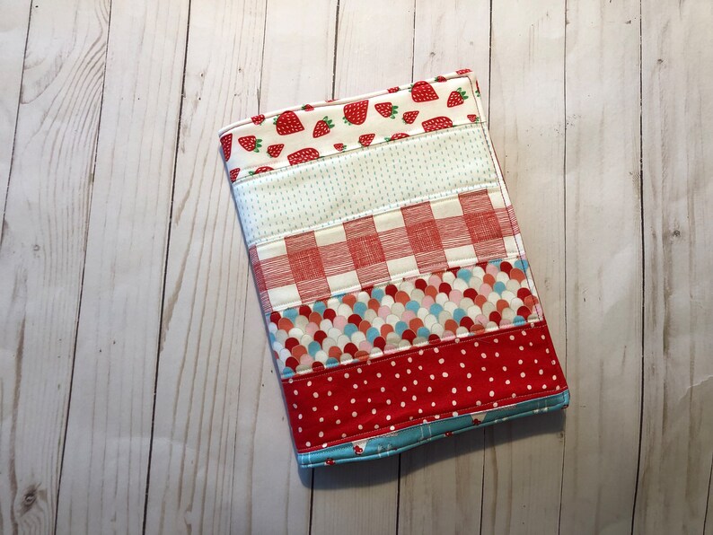 Strawberry Patchwork Composition Notebook Cover - Etsy