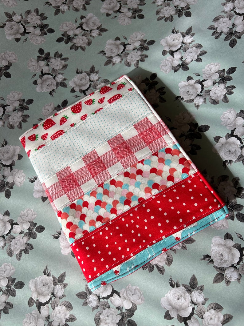 Strawberry Patchwork Composition Notebook Cover - Etsy