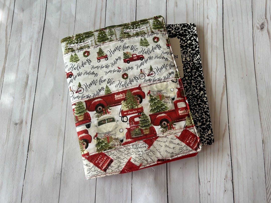 Christmas Composition Notebook Cover, Christmas Notebook Cover - Etsy