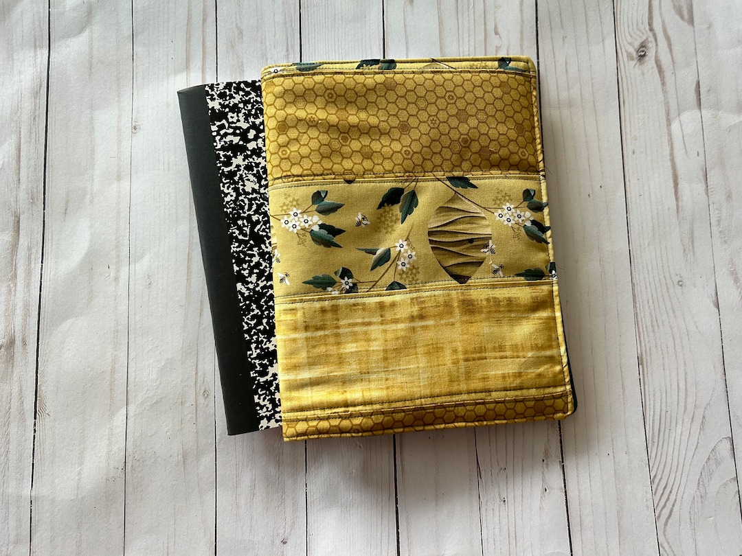 Bee Hive Patchwork Composition Notebook Cover - Etsy