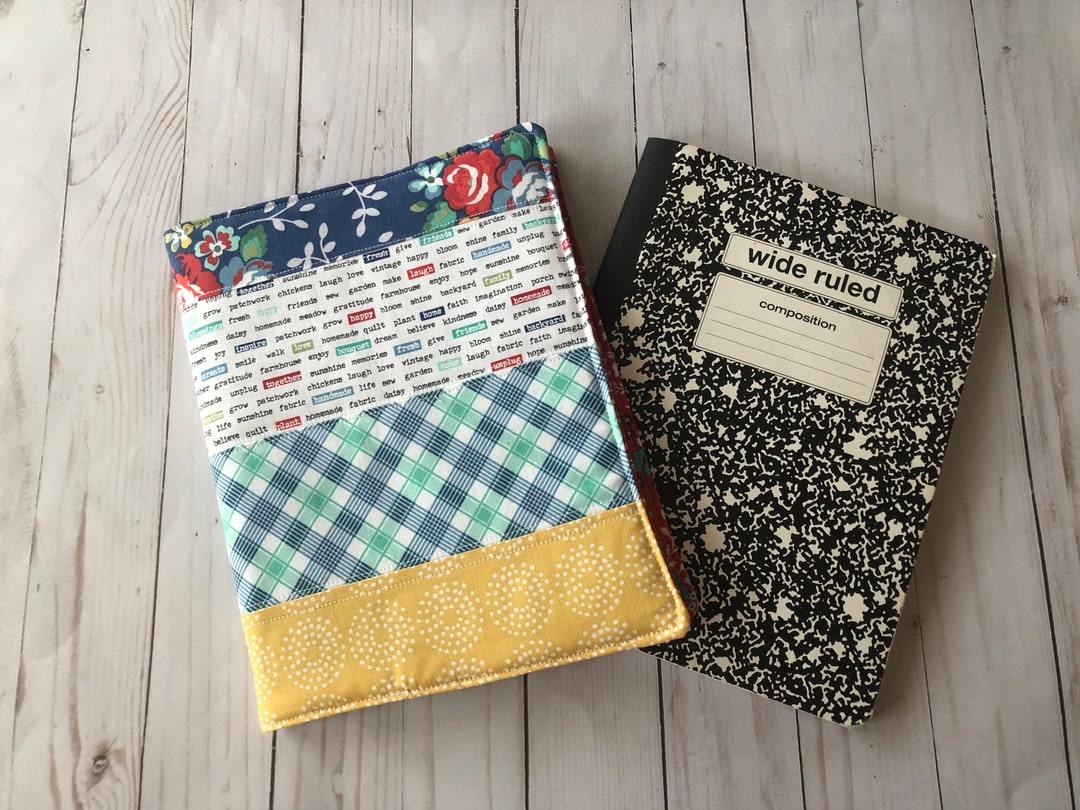 Blue And Yellow Composition Notebook Cover - Etsy