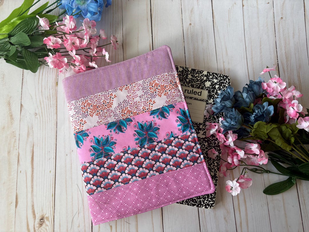 Pink and Purple Floral Composition Notebook Cover - Etsy