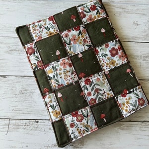Mushroom and Floral Patchwork Composition Notebook Cover - Etsy