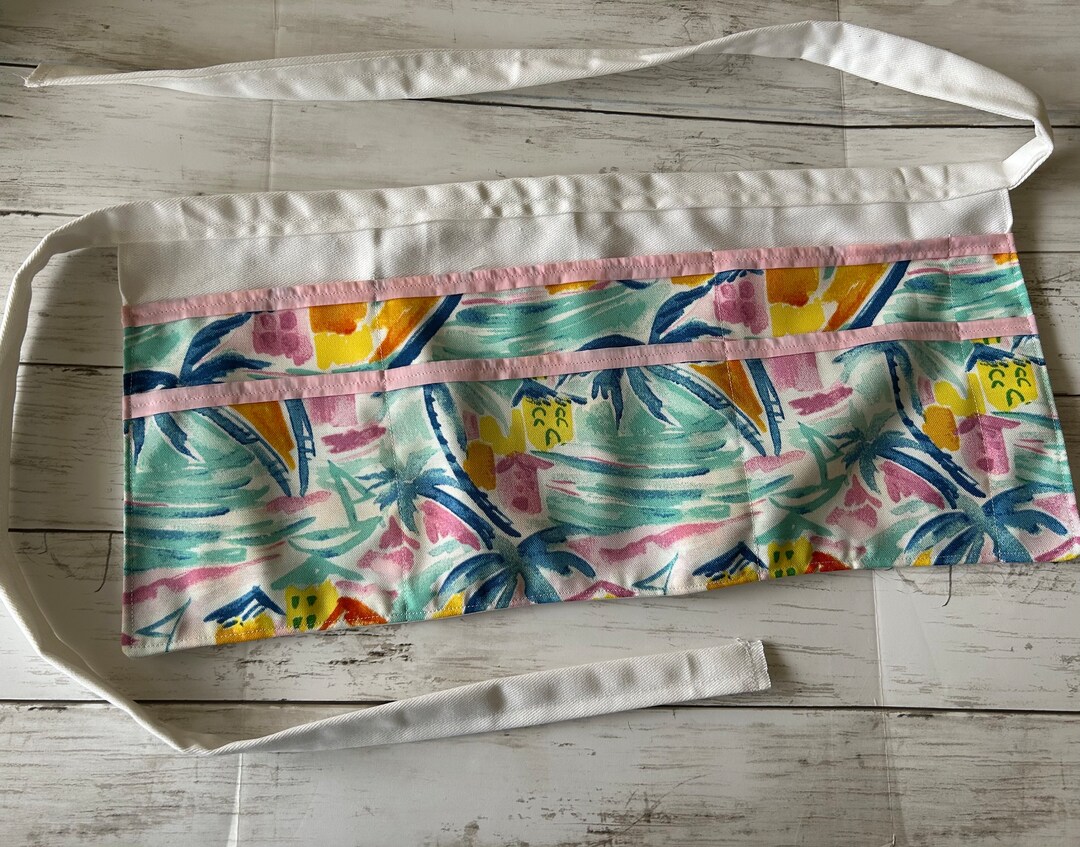 Watercolor Beach Apron With Pockets for Teachers and Waitresses - Etsy